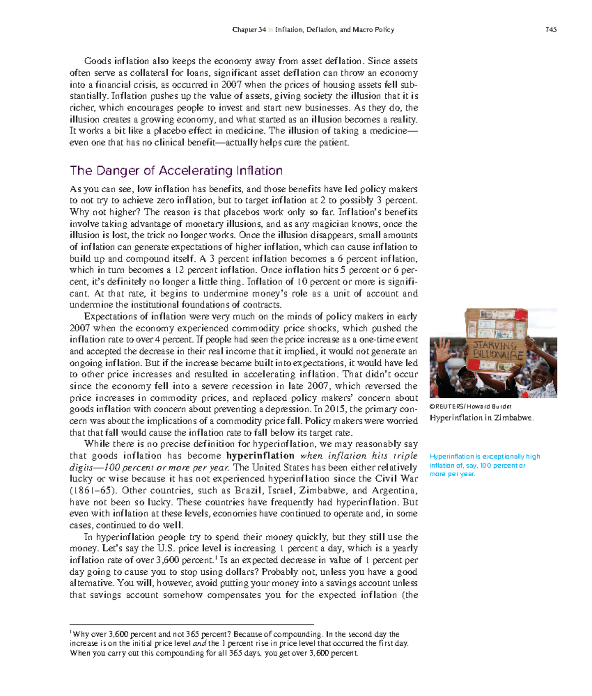 Economics-280 - n/a - Chapter 34 Inflation, Deflation, and Macro Policy ...