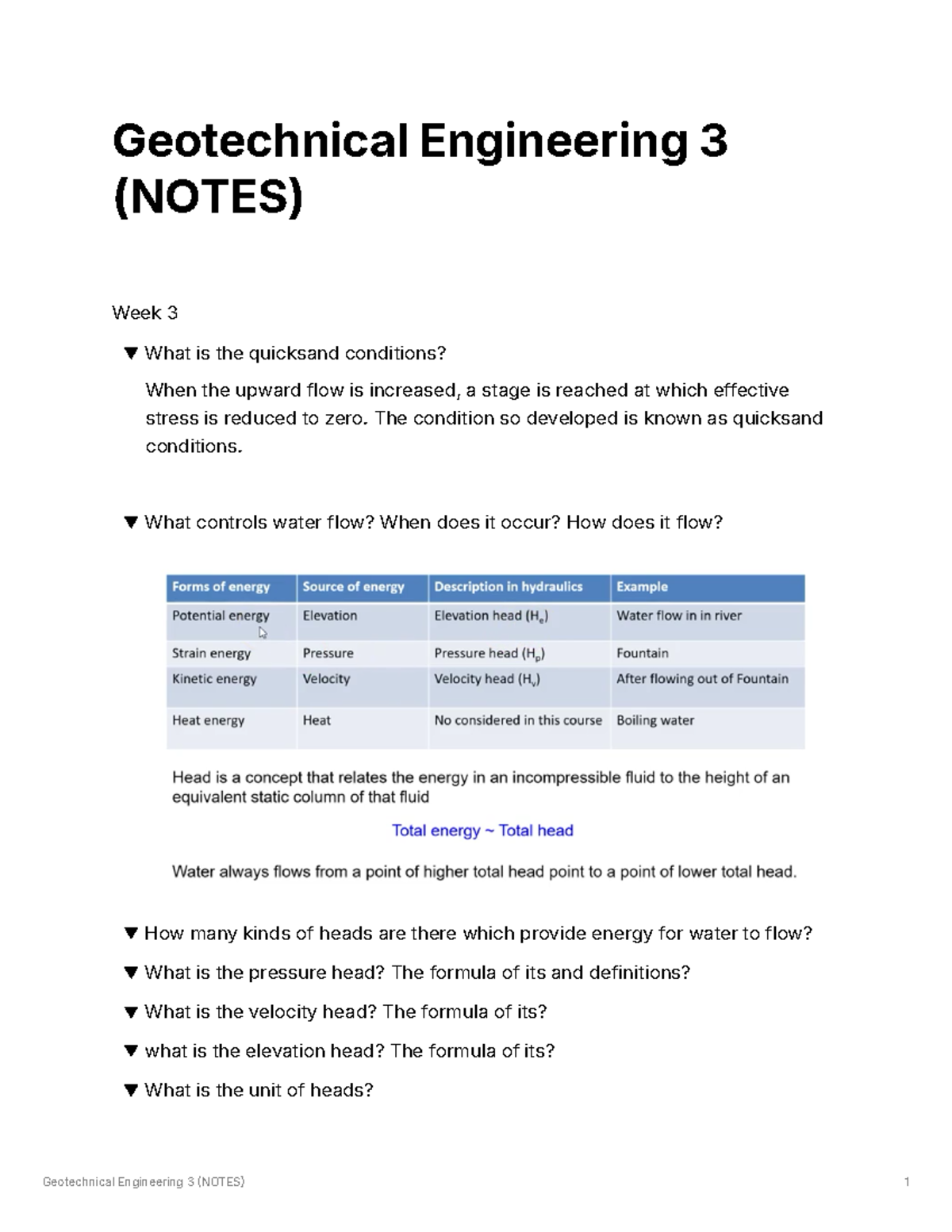 Geotechnical Engineering 3 ( Notes) - Geotechnical Engineering 3 NOTES ...