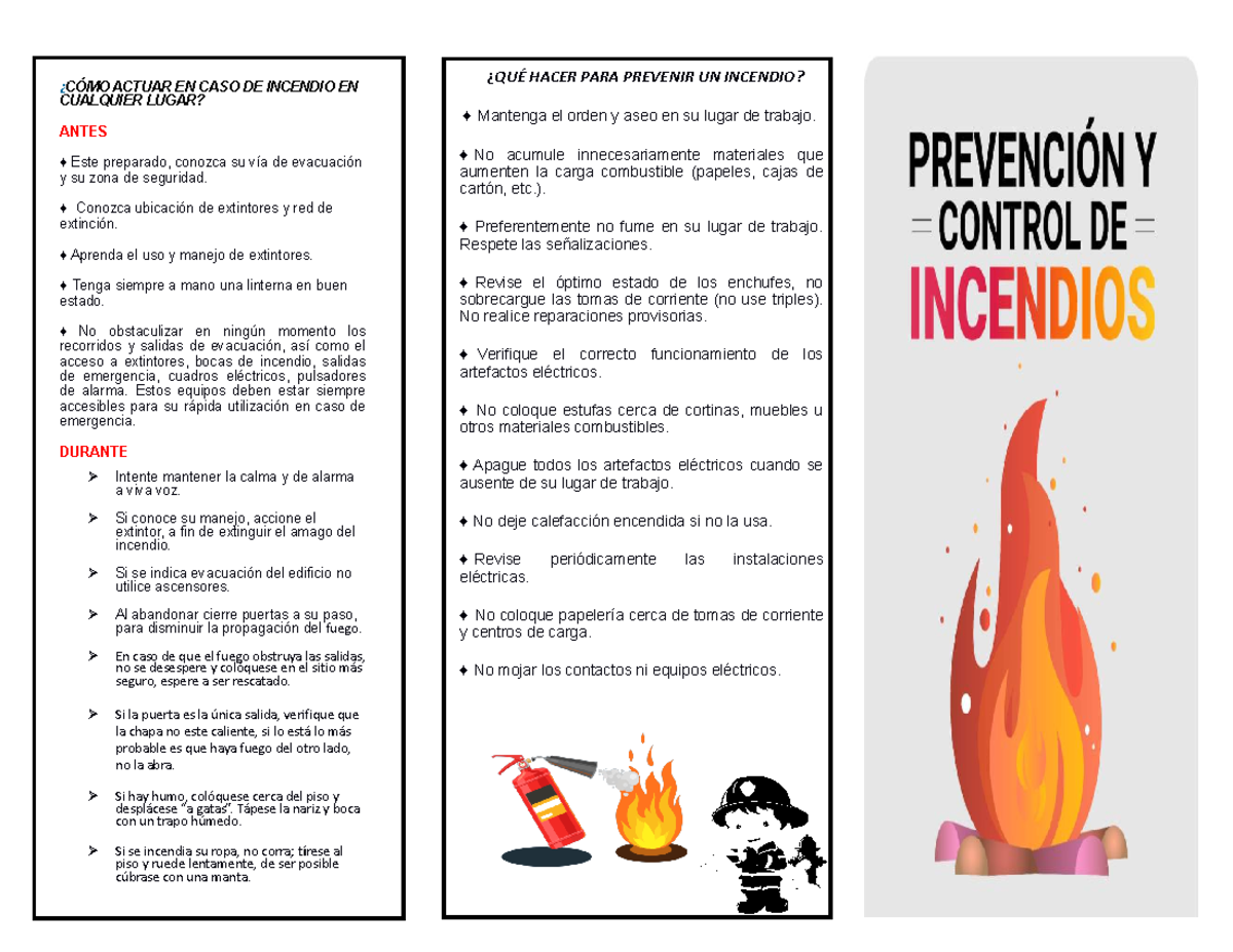 Folleto-contraincendios-2018 - ¿CÓMO ACTUAR EN CASO DE INCENDIO EN ...