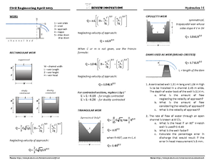 Hydrology Practice Materials: Problems with solutions - HYDRAULICS AND ...