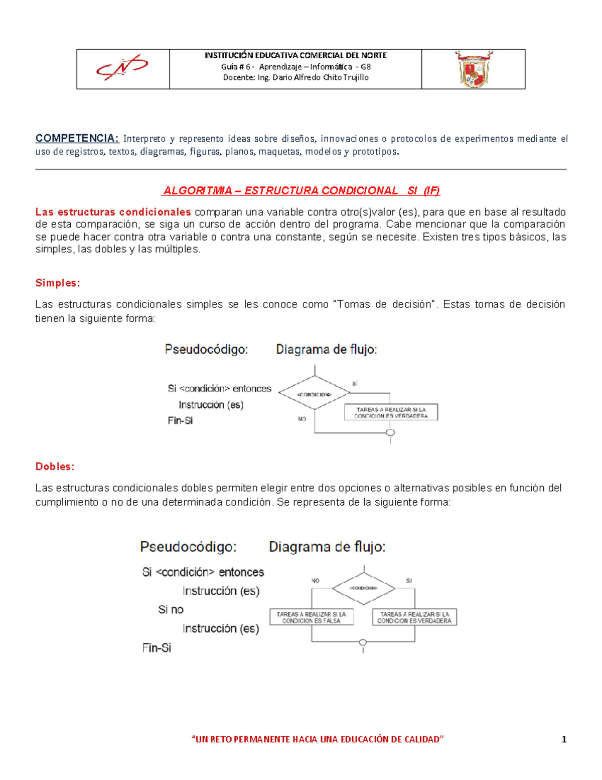 8B - Sexta - Guia de trabajo - Warning: TT: undefined function: 32 Warning: TT: undefined ...