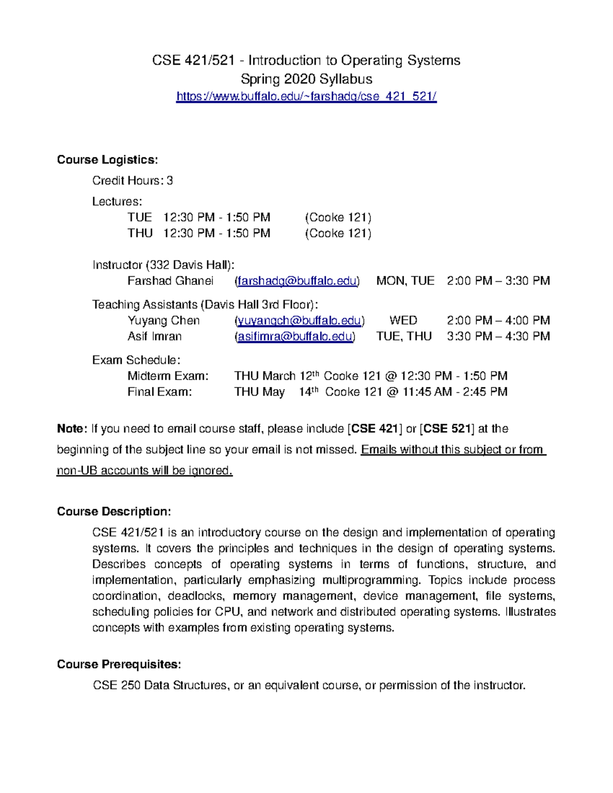 OS Syllabus - Lecture notes 1 lab manual - Operating Systems - CUI ...