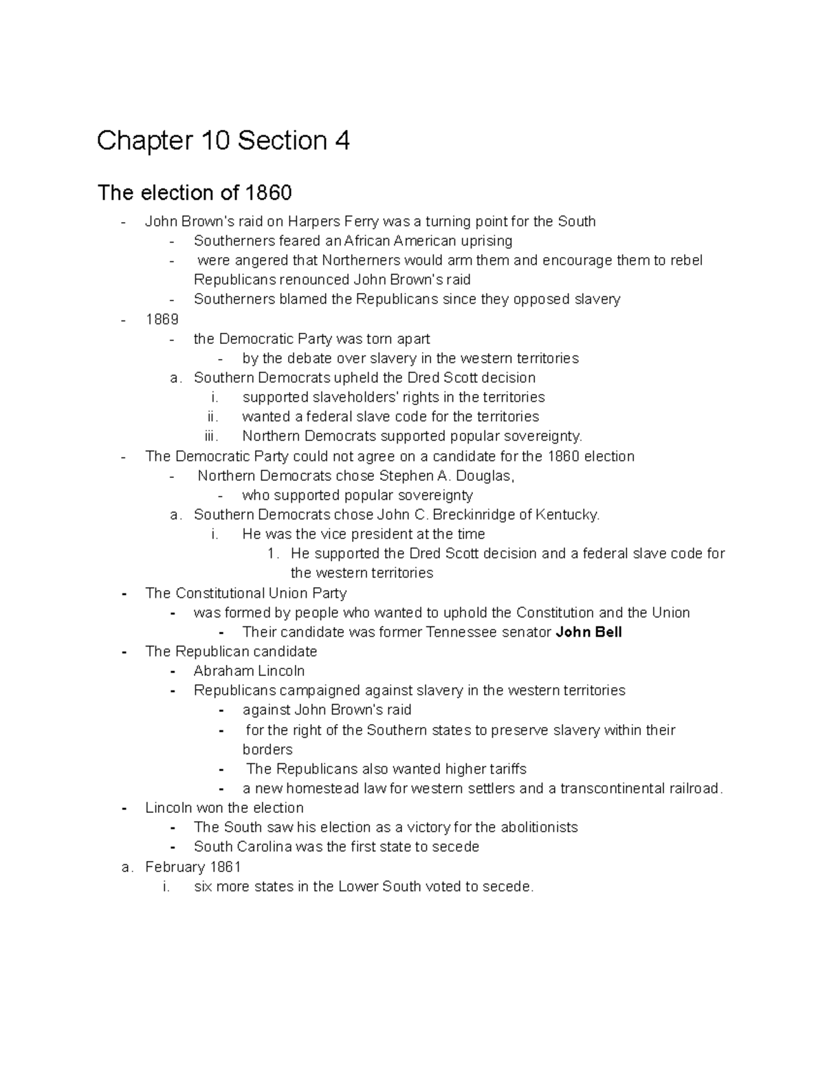 Chapter 10 Section 4 - History Summary - Chapter 10 Section 4 The ...