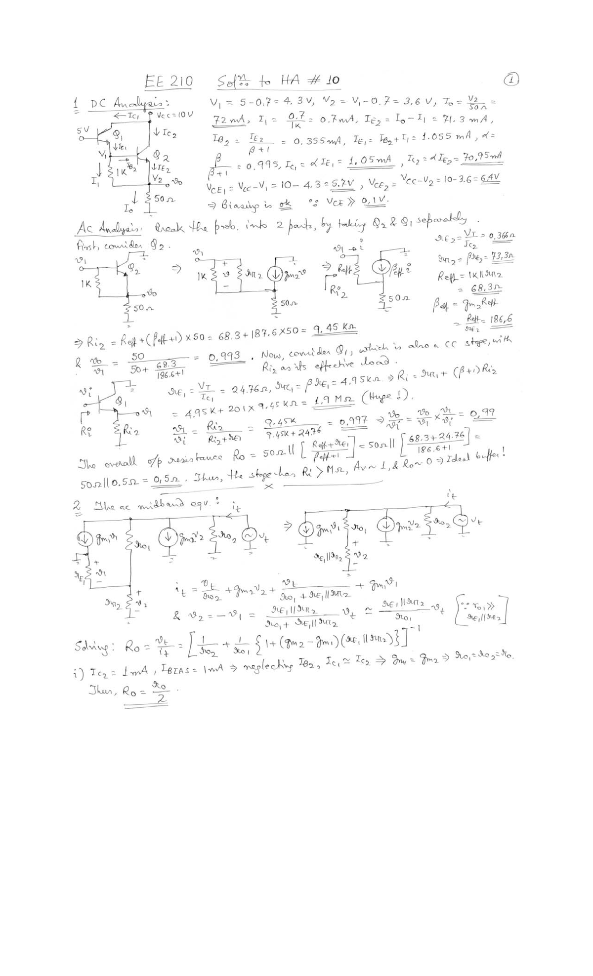 A10soln - Assignment 10_soln - EE 2ft) EEE‘JJEHA #49 Q 1: DC Luigi ...