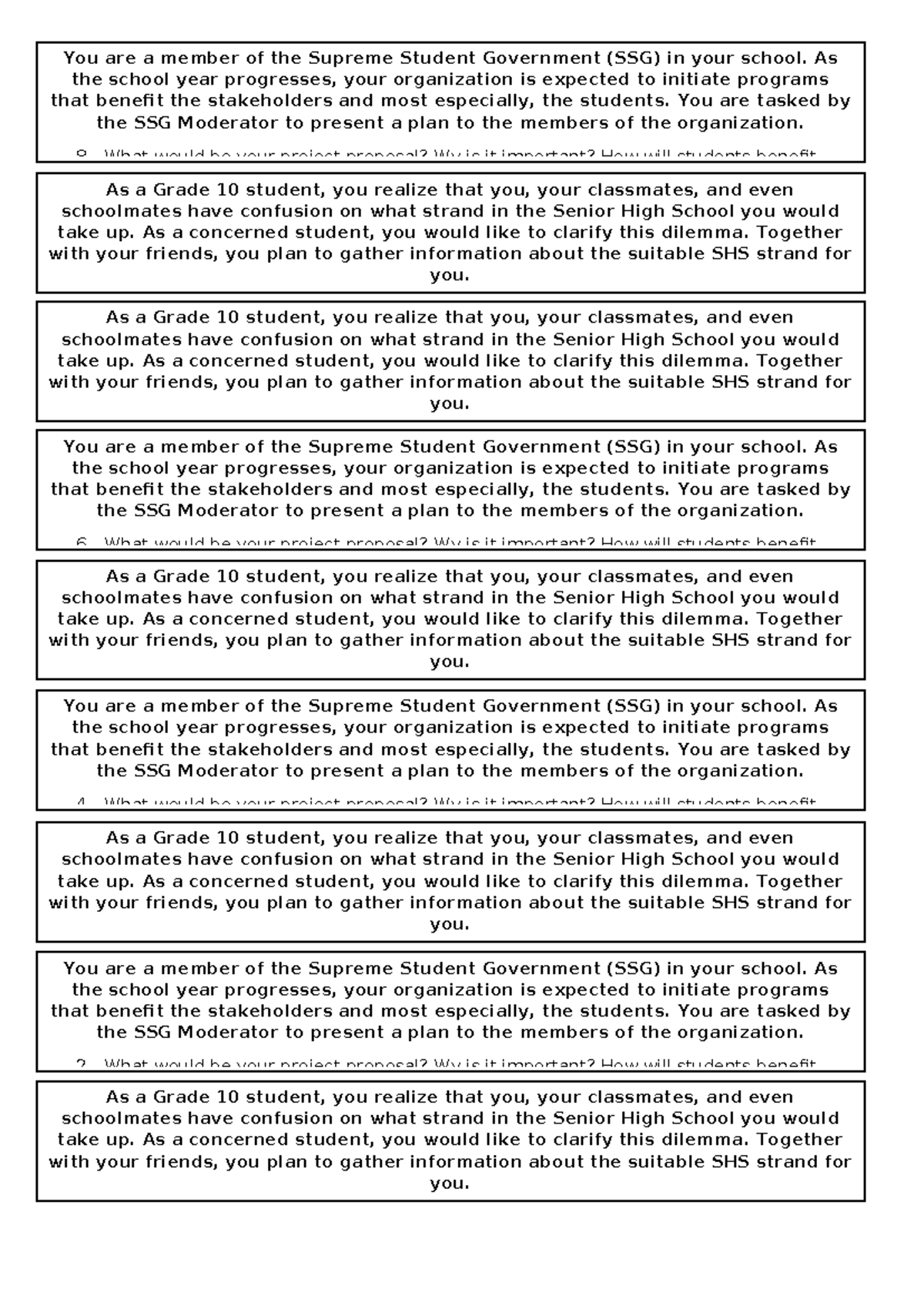 Activity - Reviewer - You are a member of the Supreme Student ...