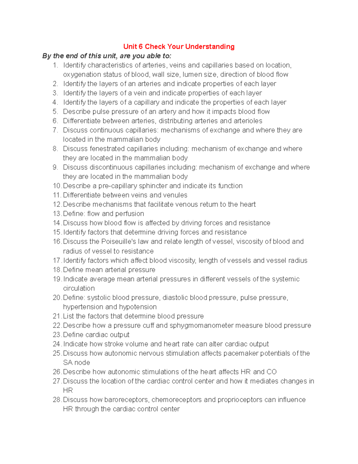 Unit 6 Check Your Understanding Unit 6 Check Your Understanding By