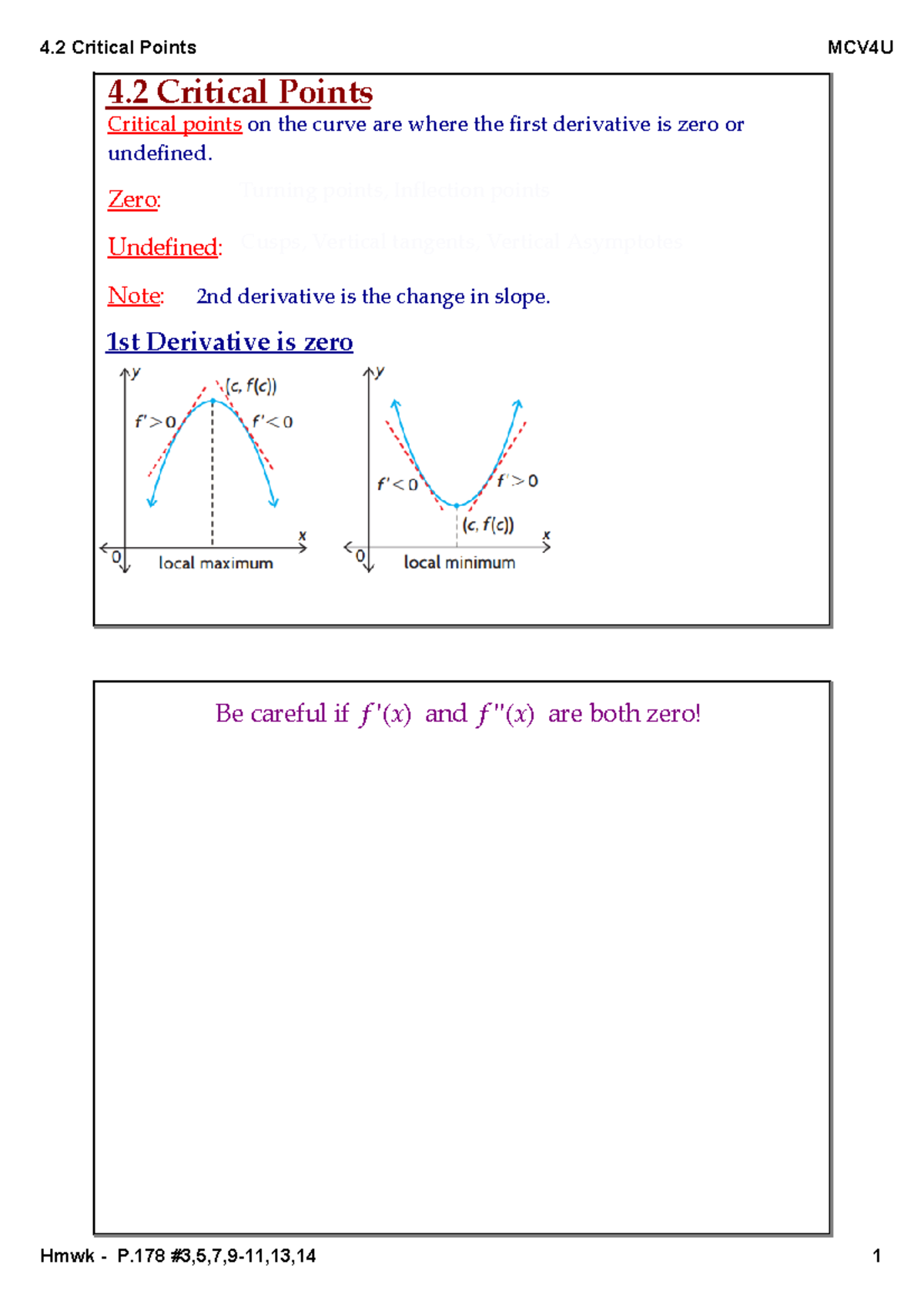 4.2 Critical Points WS - gfhrt - 4 Critical Points - Studocu