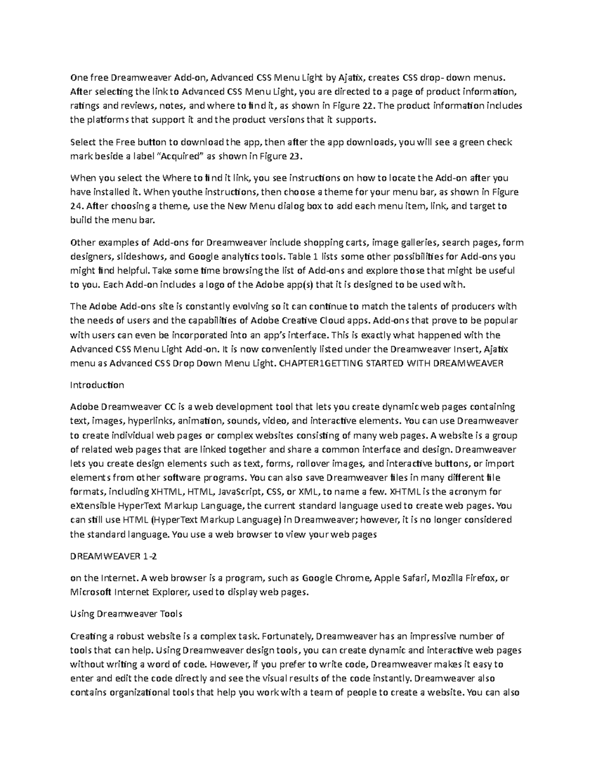 Document - Photoshop tutorial - One free Dreamweaver Add-on, Advanced ...