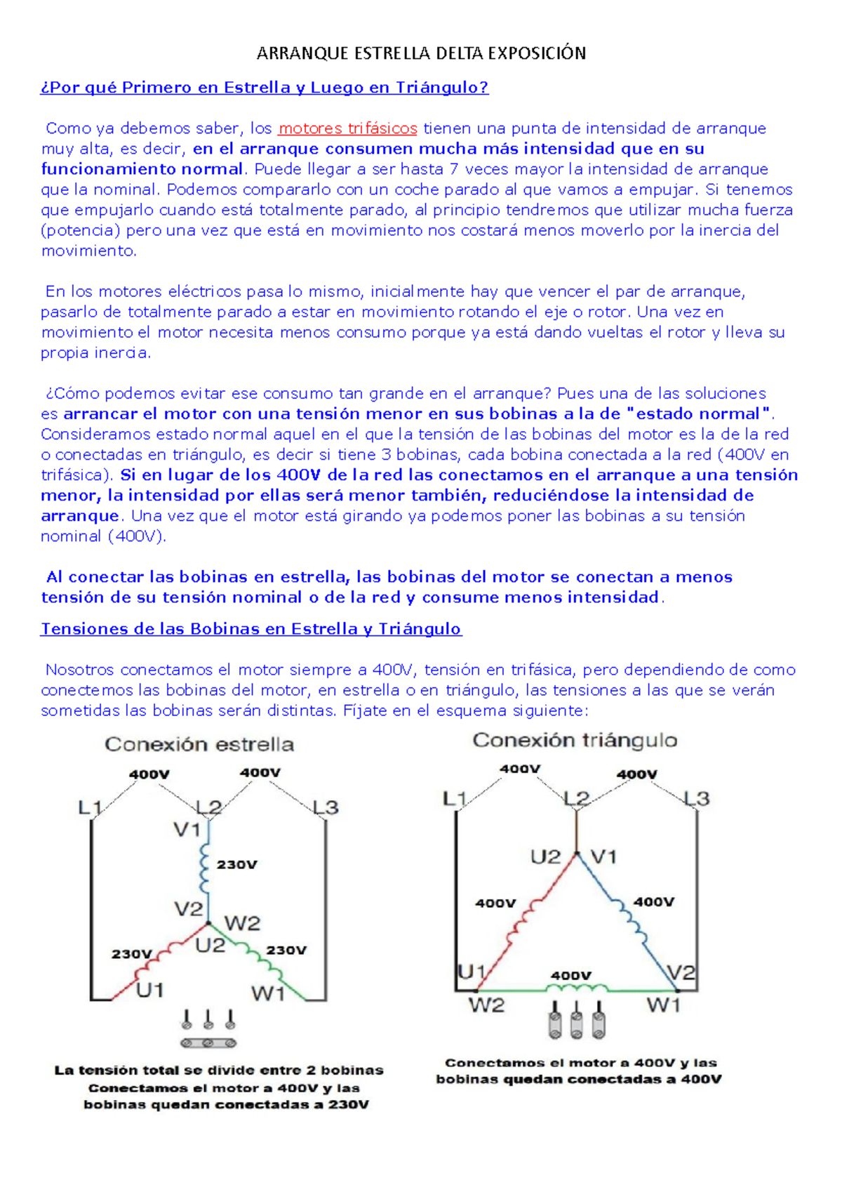 Arranque Estrella Delta Exposición - ARRANQUE ESTRELLA DELTA EXPOSICIÓN ...