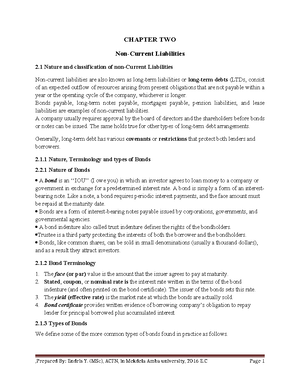 Chapter 2 - C h a p t e r 2 : Su mm a r izin g th e Ac co un tin g Tr ...