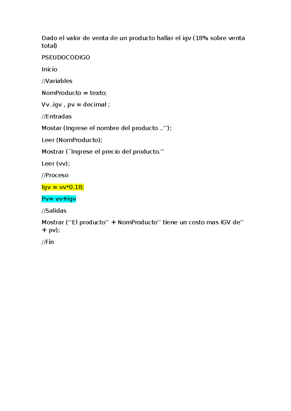 Algoritmos Ejercicios - Principios de algoritmos - Dado el valor de ...