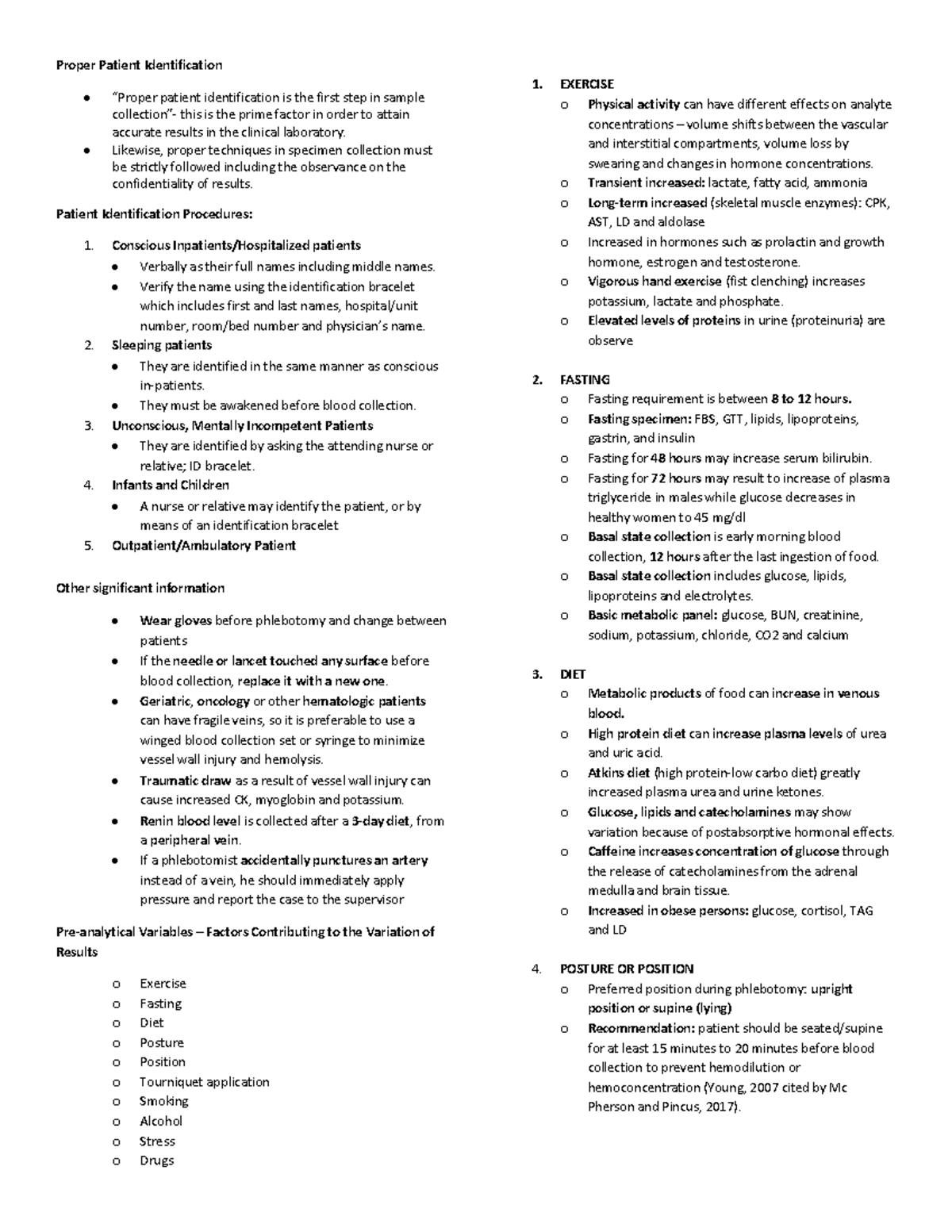 [CC LAB] Other INFO - Specimen Collection - Proper Patient ...