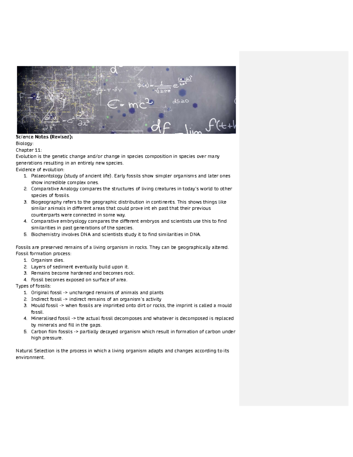Science notes helpful - Science Notes (Revised): Biology: Chapter 11 ...