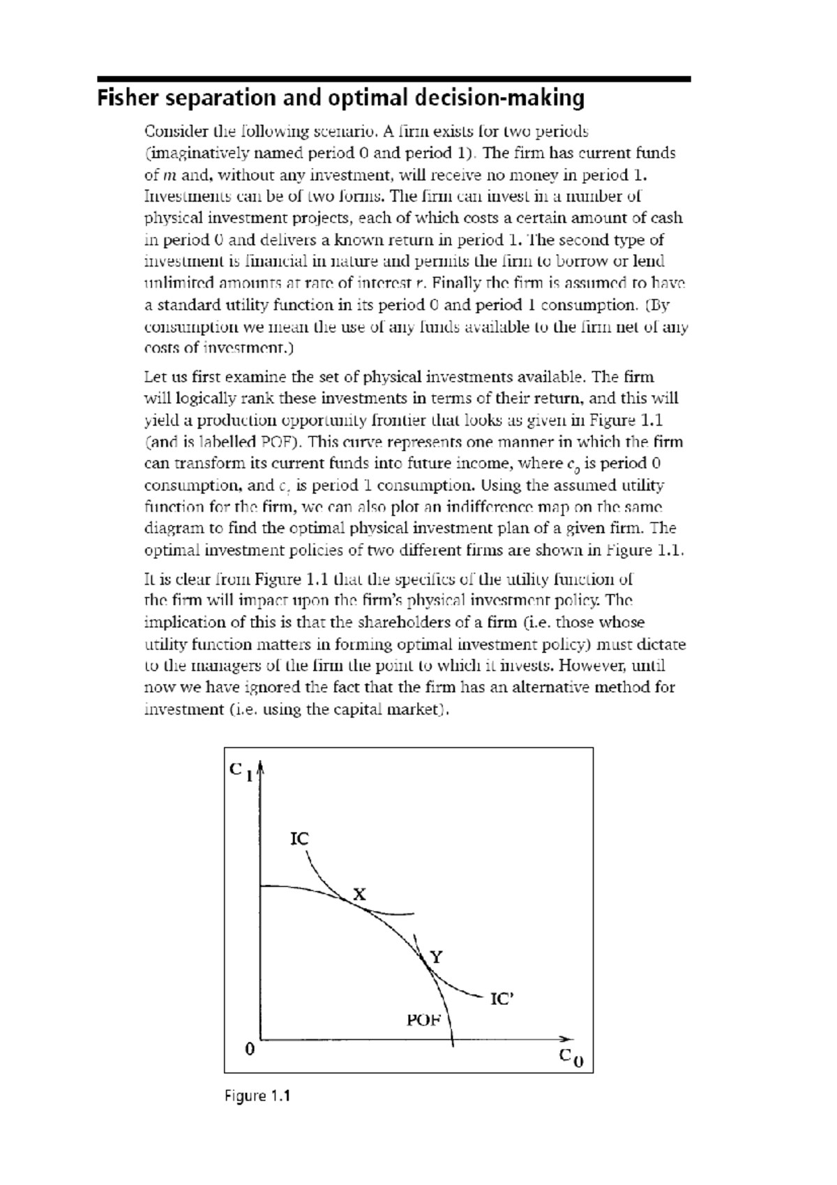 Fisher separation explained - Principles of Banking and Finance - ( ) r ...