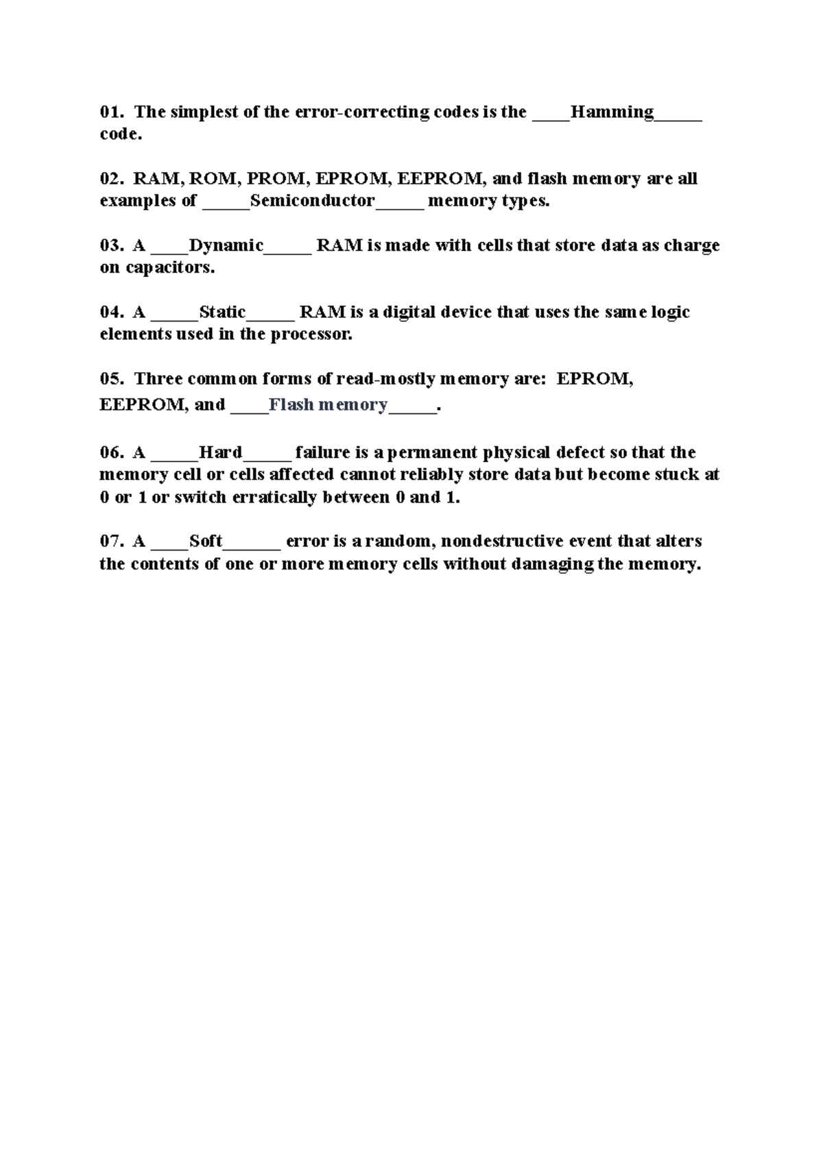 Short Answer 5 - 11111 - The simplest of the error-correcting codes is ...