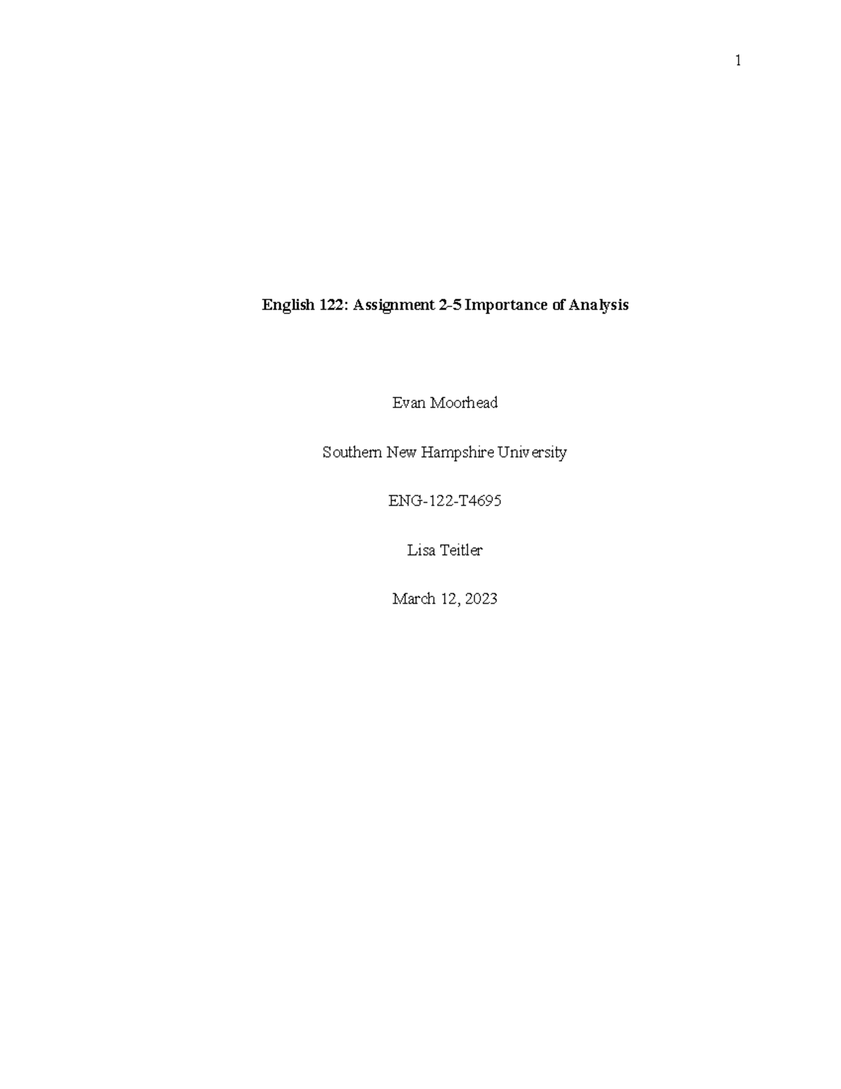 2-5 Assignment - Discuss the context of your selected article, the ...