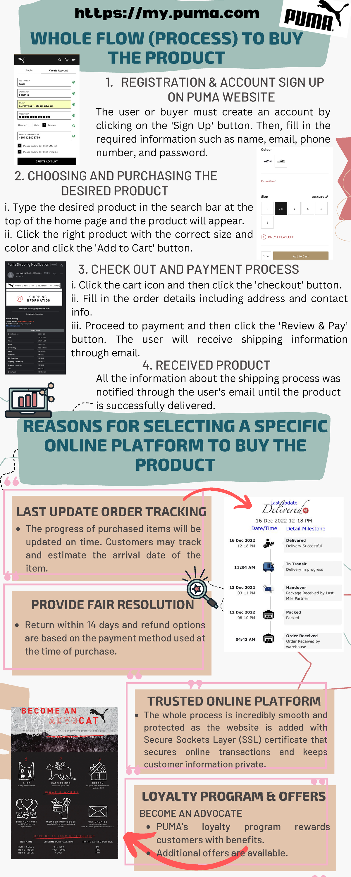 D2BA2423A Group Assignment PUMA - REASONS FOR SELECTING A SPECIFIC ...