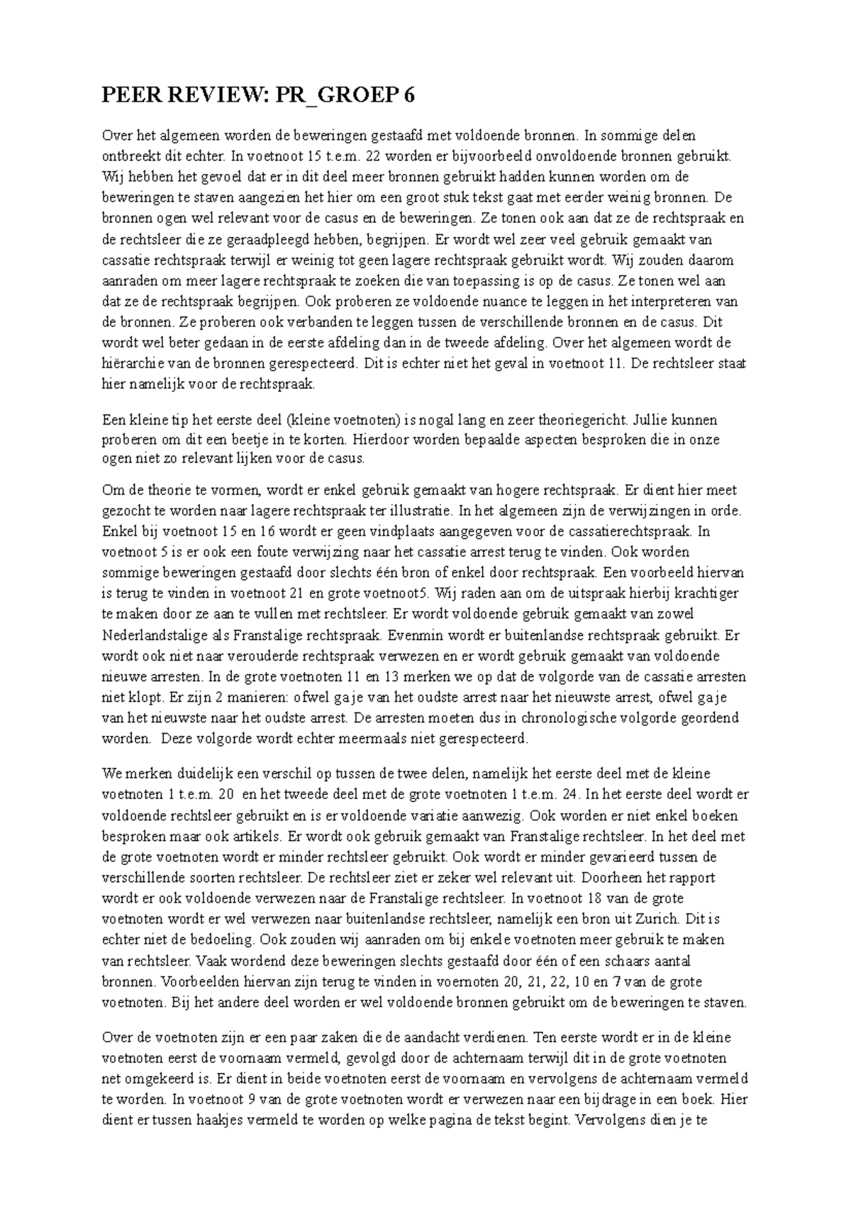 Peer-review Emma en Lars - PEER REVIEW: PR_GROEP 6 Over het algemeen ...