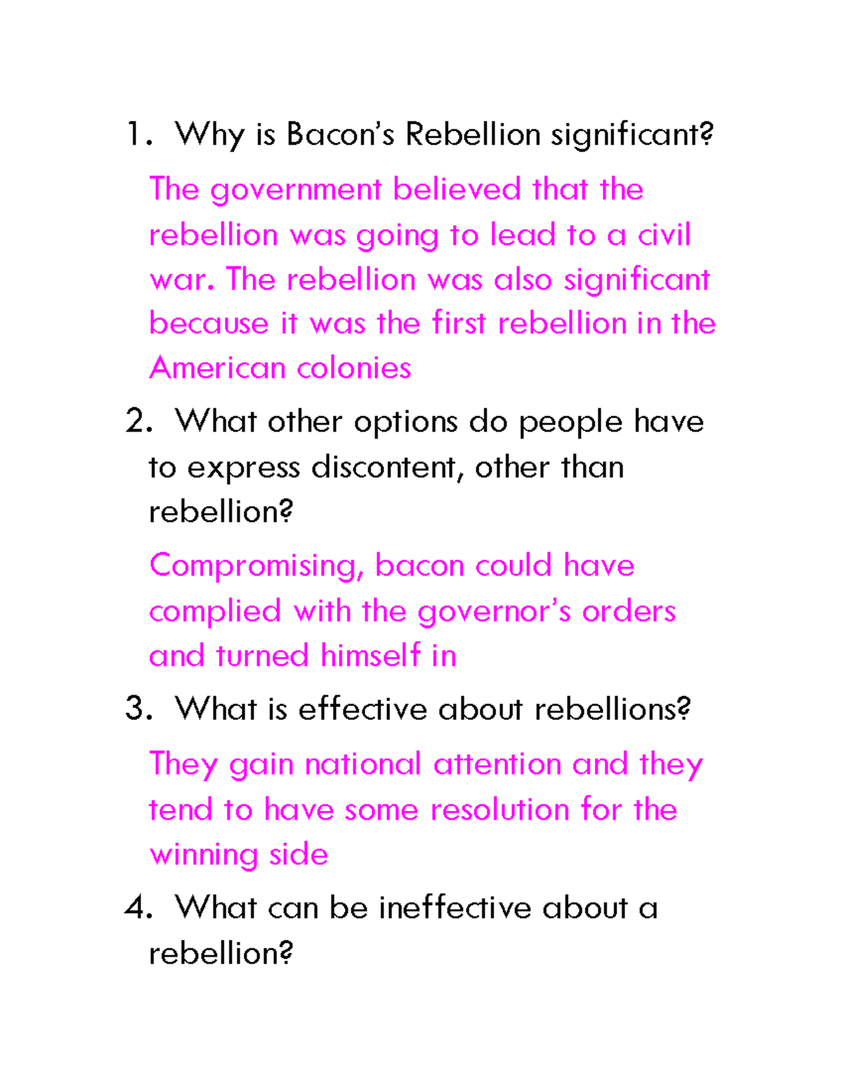 Kennedy Bell Bacon s Rebellion Analysis - Why is Bacon’s Rebellion ...