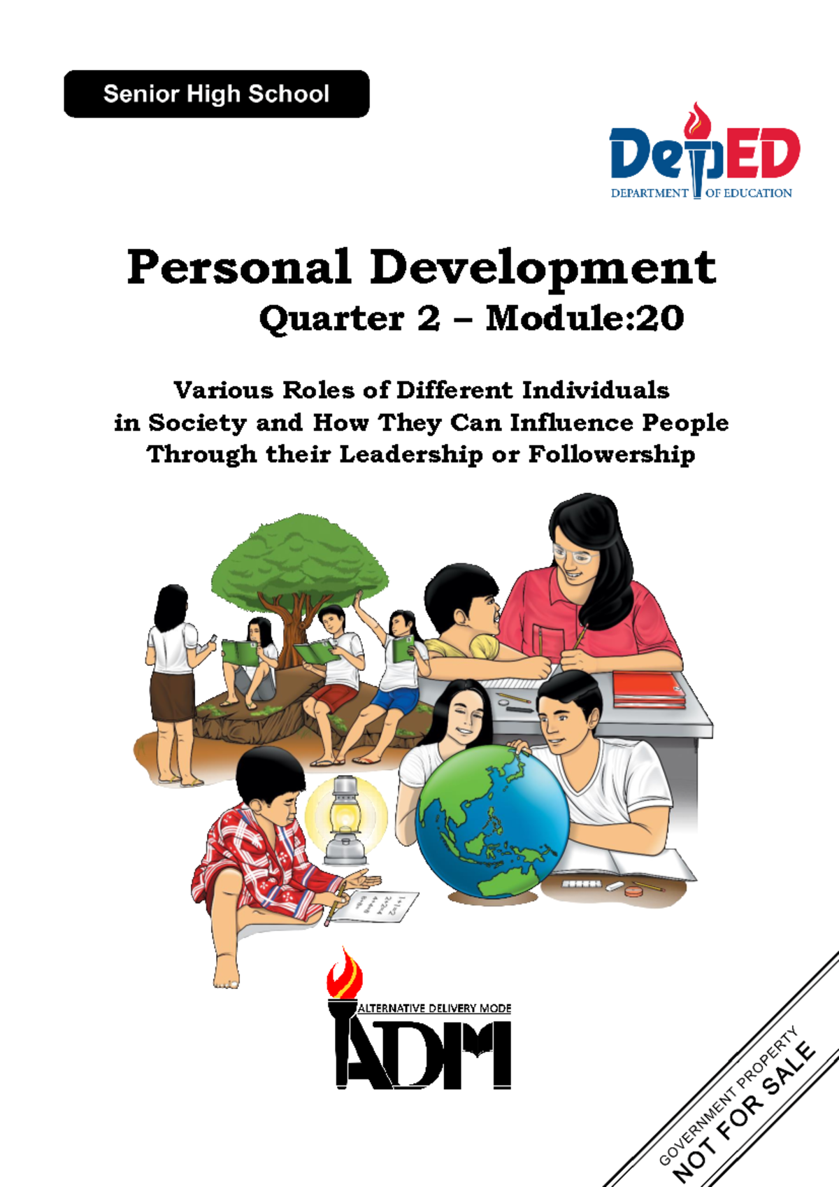 Perdev Q2 Module 20 - Personal Development Quarter 2 – Module: 20 Various Roles of Different ...