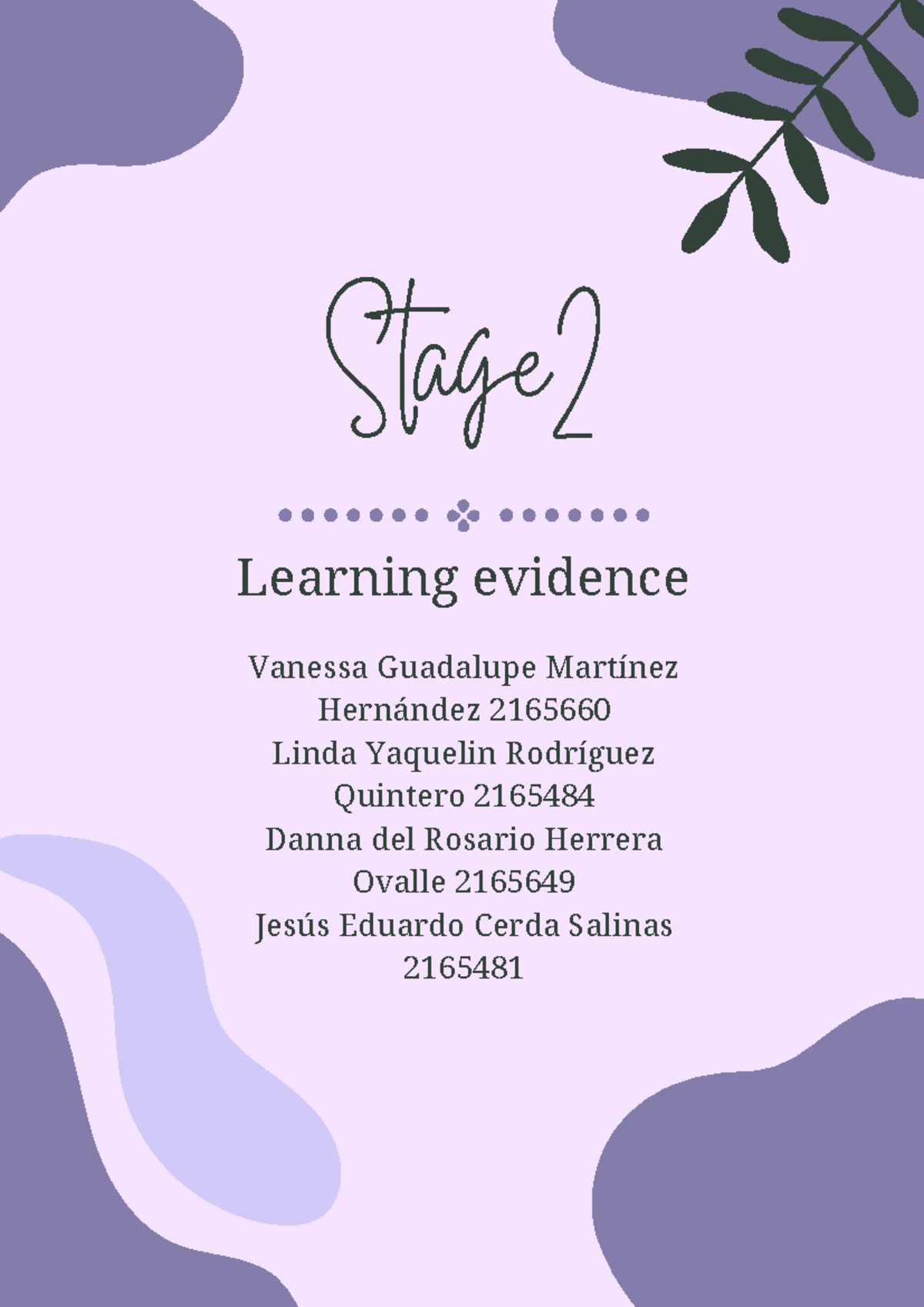 Ev2 Mcmlii - Evidencia - Mi conexion en otra lengua - Stage Learning evidence Vanessa Guadalupe ...