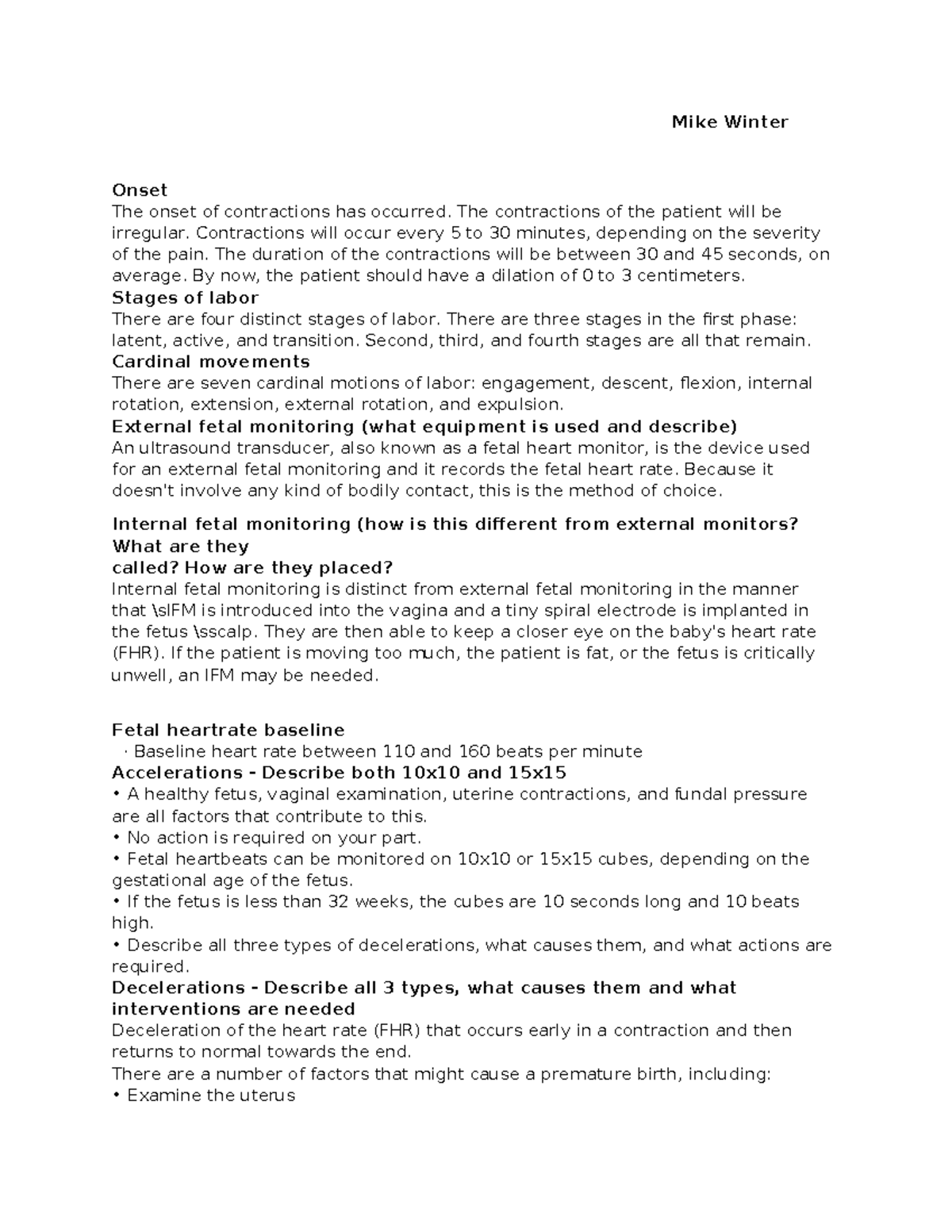 Week 2 PCA - Week 2 pre class assingment - Mike Winter Onset The onset ...