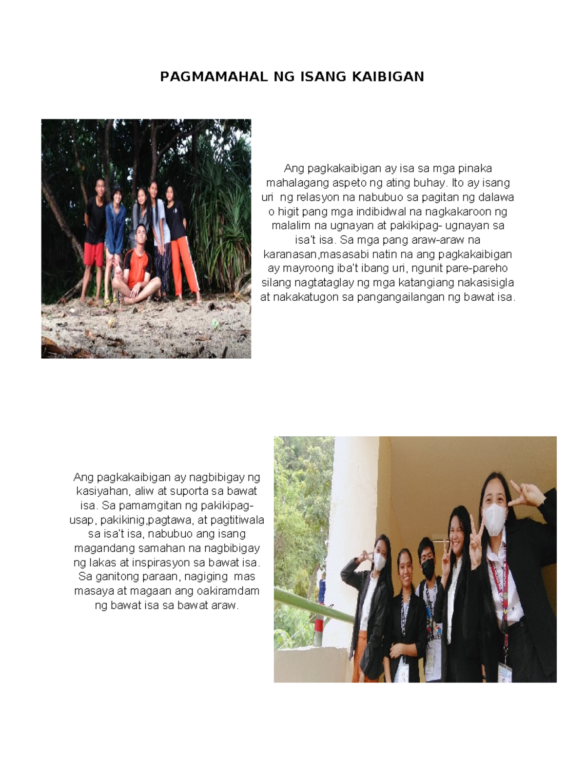 Pagmamahal NG Isang Kaibigan - PAGMAMAHAL NG ISANG KAIBIGAN Ang ...