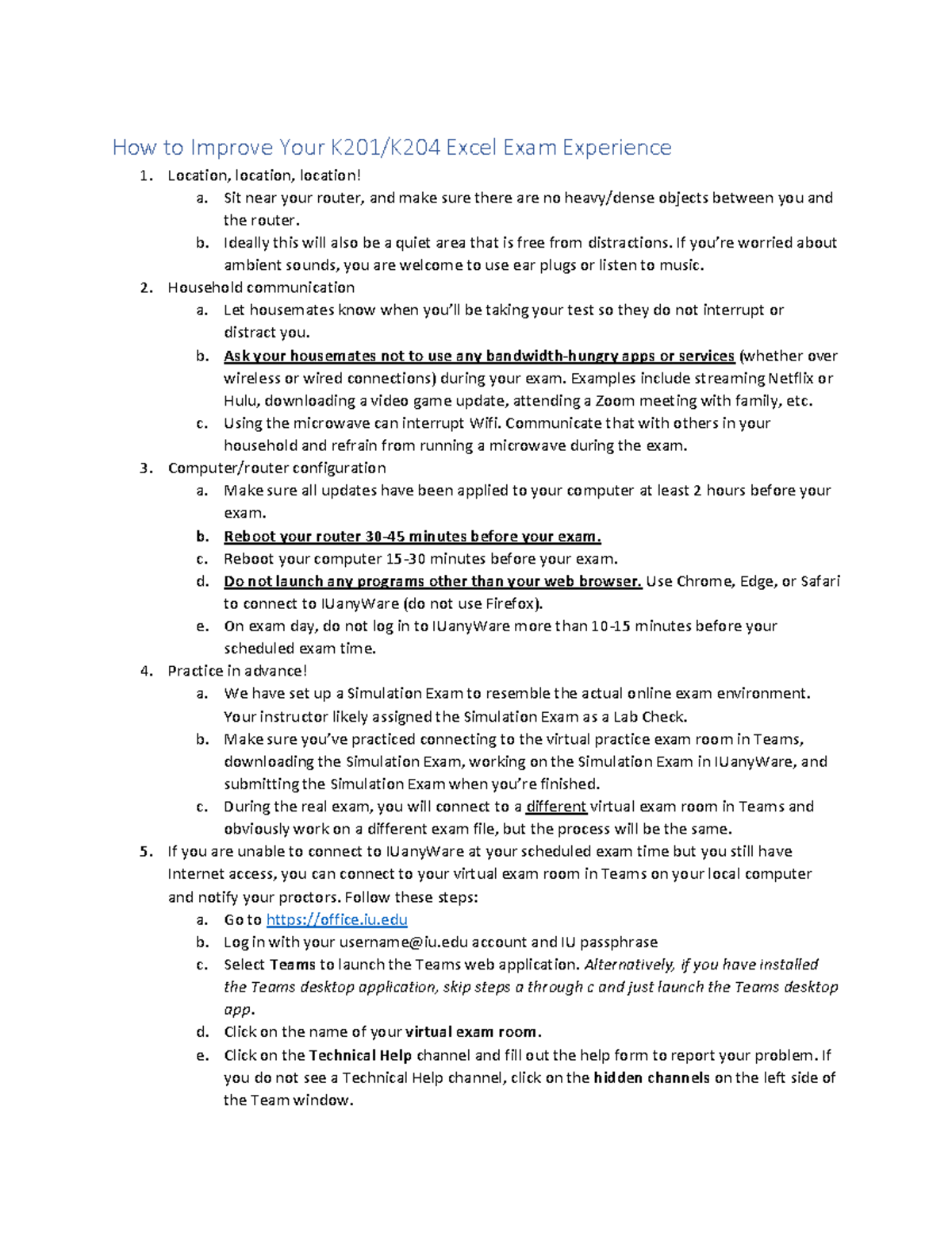 Online Excel Exam Tips - How to Improve Your K201/K204 Excel Exam ...