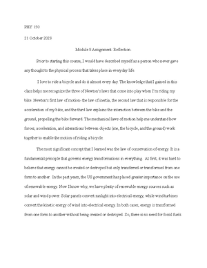 PHY 150 Project Two Ready - 5-2 Project two: Newton’s laws A&L ...