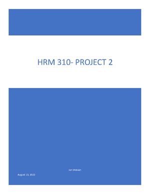 HRM 310 4-1 Assignment HR Inbox - 4-1 Assignment: HR Inbox Alexa Kroner ...