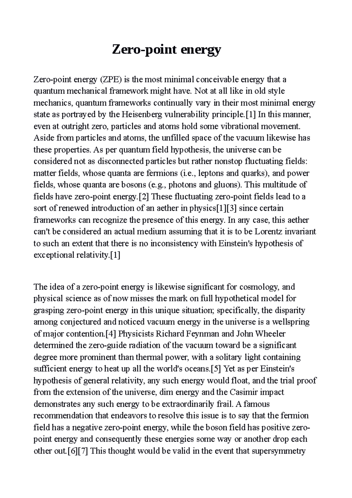 Zero-point energy - Ishana - Zero-point energy Zero-point energy (ZPE ...