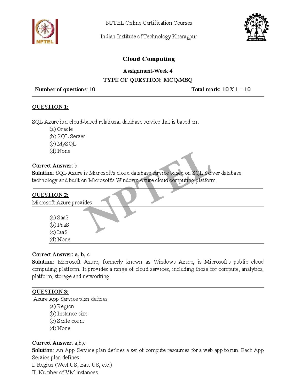 Assignment 4 - hello - Indian Institute of Technology Kharagpur Cloud ...