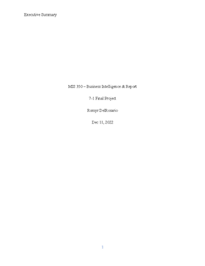 MIS 350 5-1 Report Paper - REPORT: BUSINESS ANALYSIS AND DEVELOPING ...