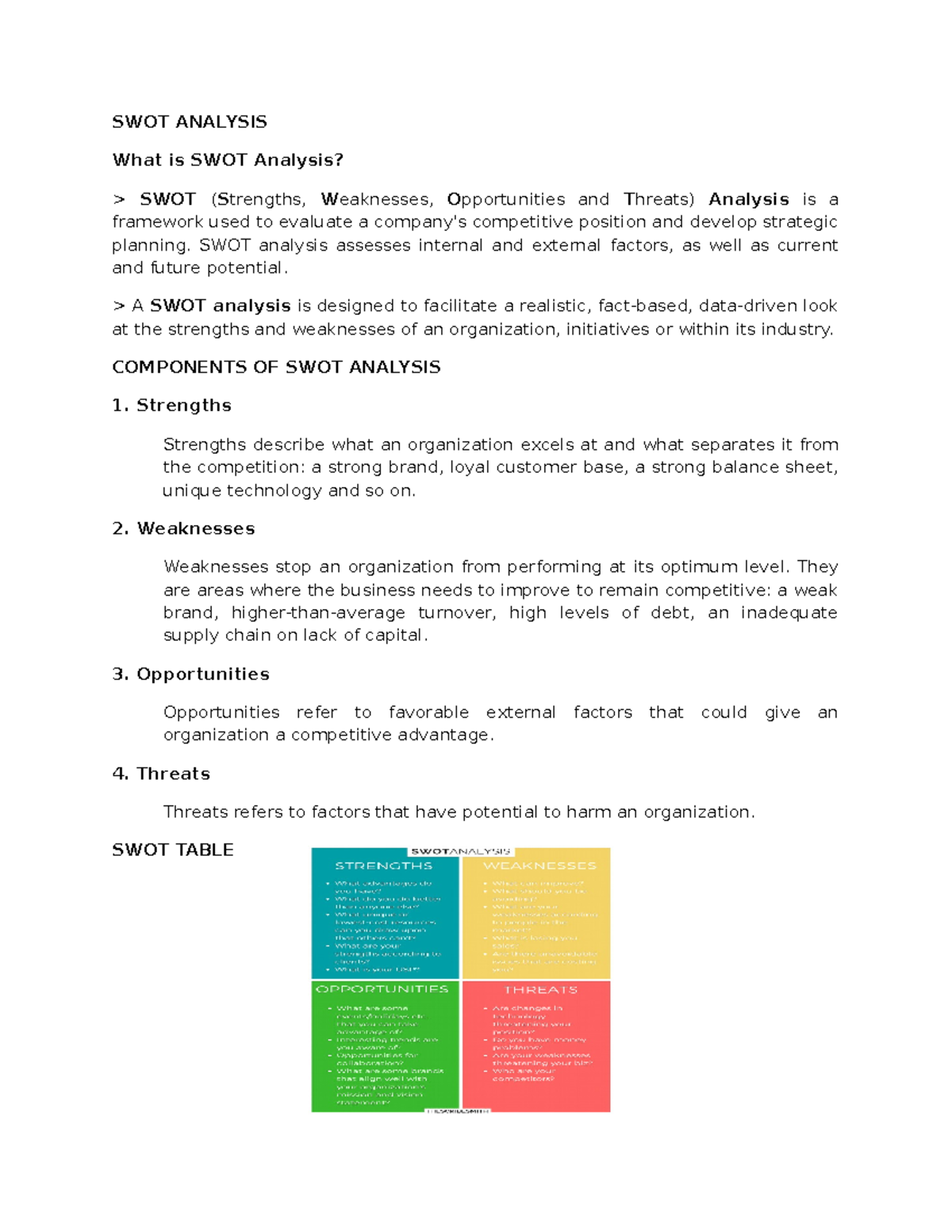SWOT- Analysis-WPS-Office - SWOT ANALYSIS What is SWOT Analysis? > SWOT ...