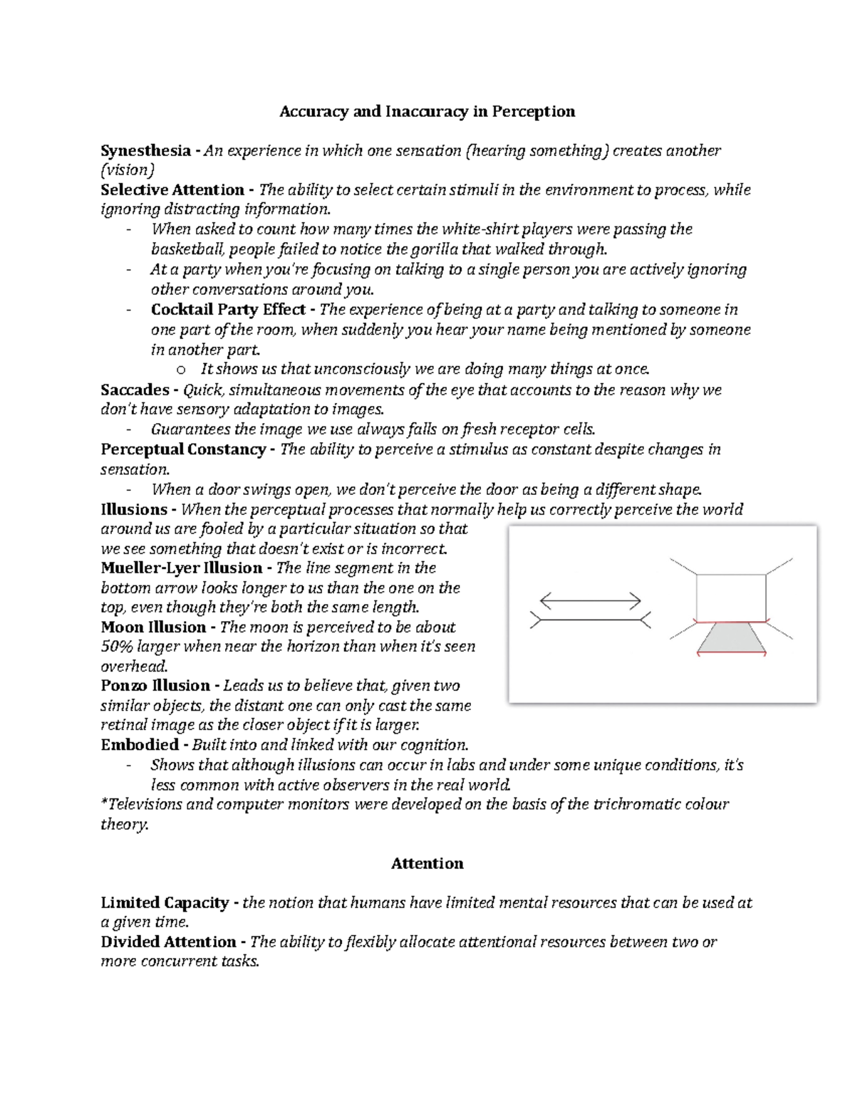 Memory and Attention - Notes on reading + lectures - Accuracy and ...
