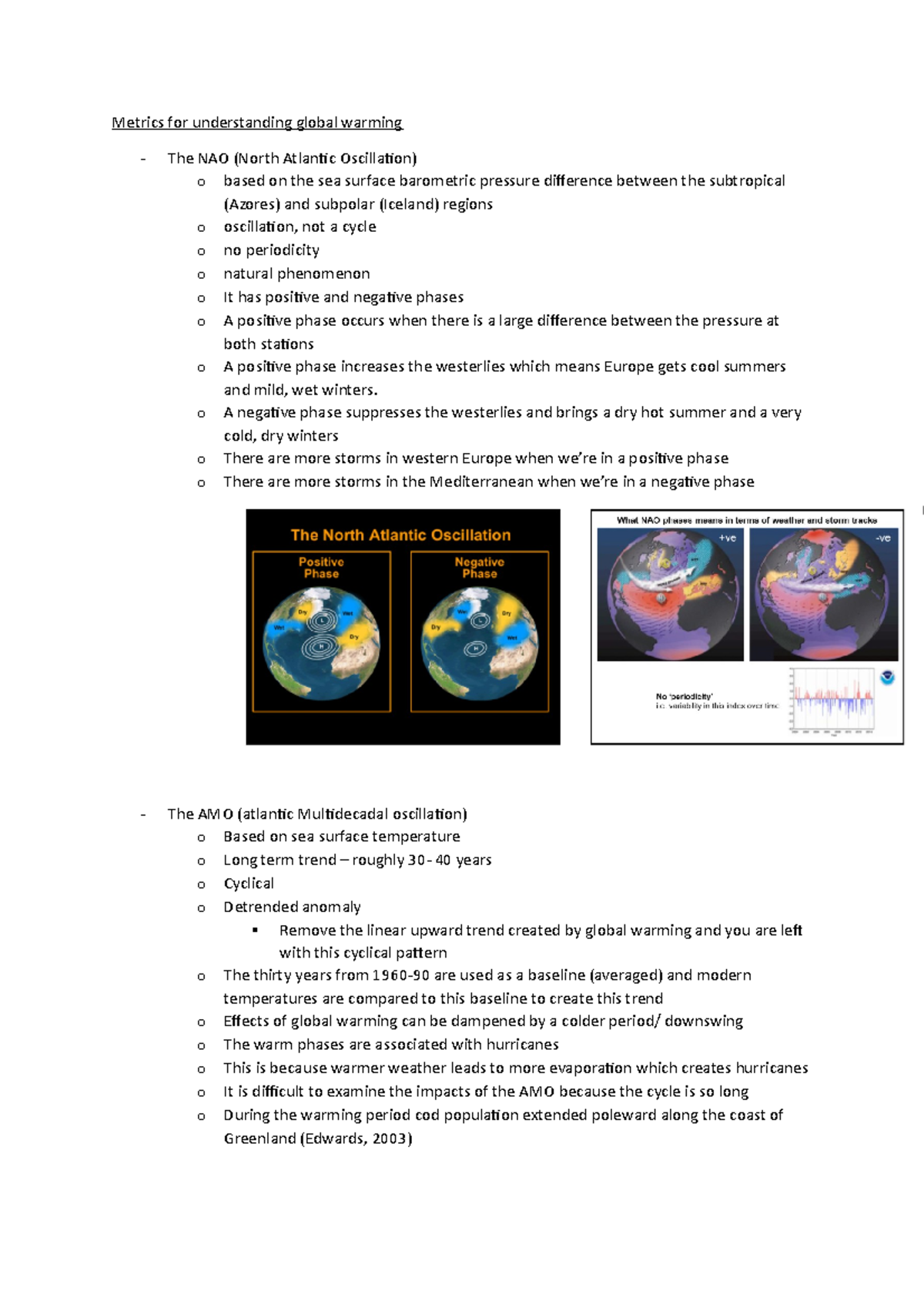 Global warming study - These notes summarise an entire module on ...