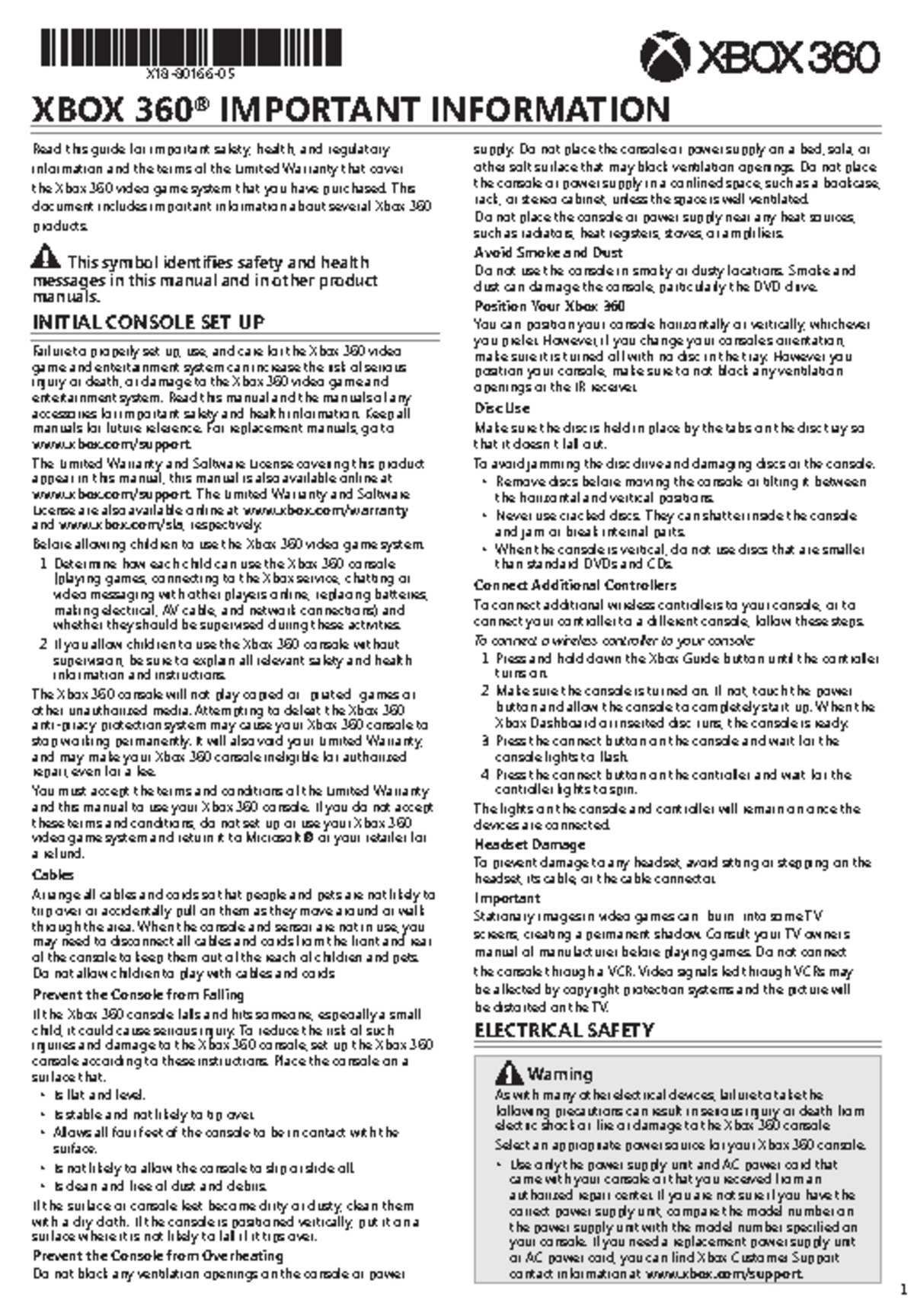 XBOX 360 Manual EN ES - Latam - Read this guide for important safety ...