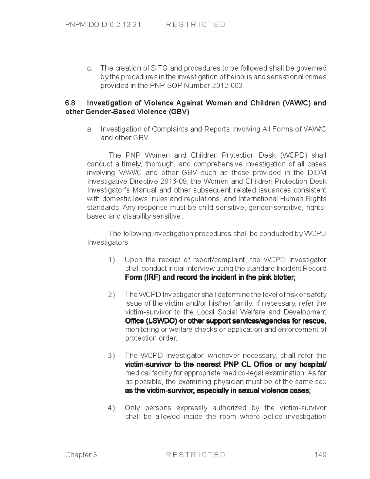POP-Manual-2021 - PNP - PNPM-DO-D-0-2-13- R E S T R I C T E D R E S T R ...