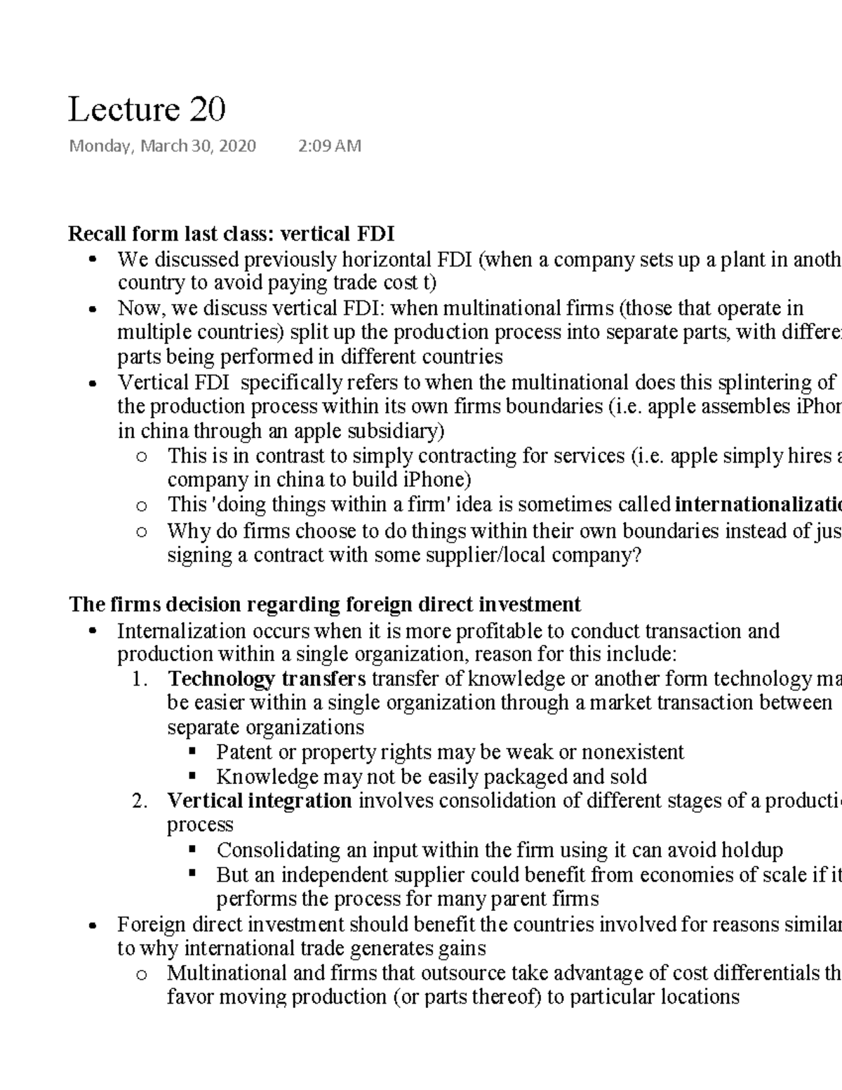 Lecture 20 - internal economies of scale - Warning: TT: undefined function: 32 Warning: TT ...
