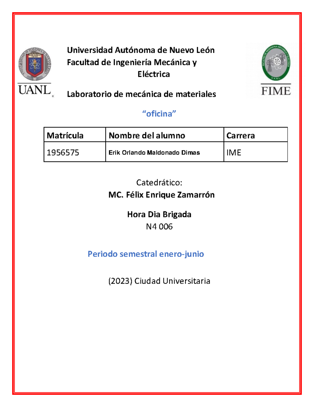 ALU-DIALux- Oficina - Nsnsnd - Universidad Autónoma de Nuevo León ...