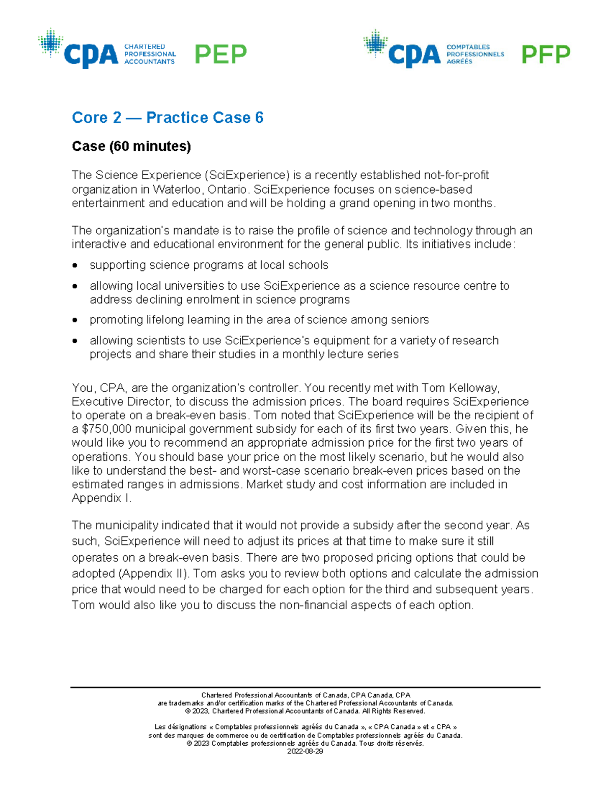 CO2-2301E-PC06 - jwbdjuwb - Chartered Professional Accountants of Canada, CPA Canada, CPA are ...