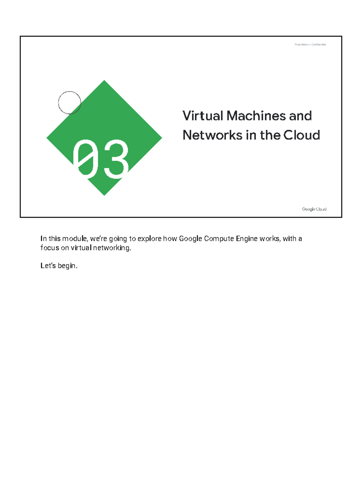 M3 - VM and Networks in the Cloud - Virtual Machines and Networks in ...