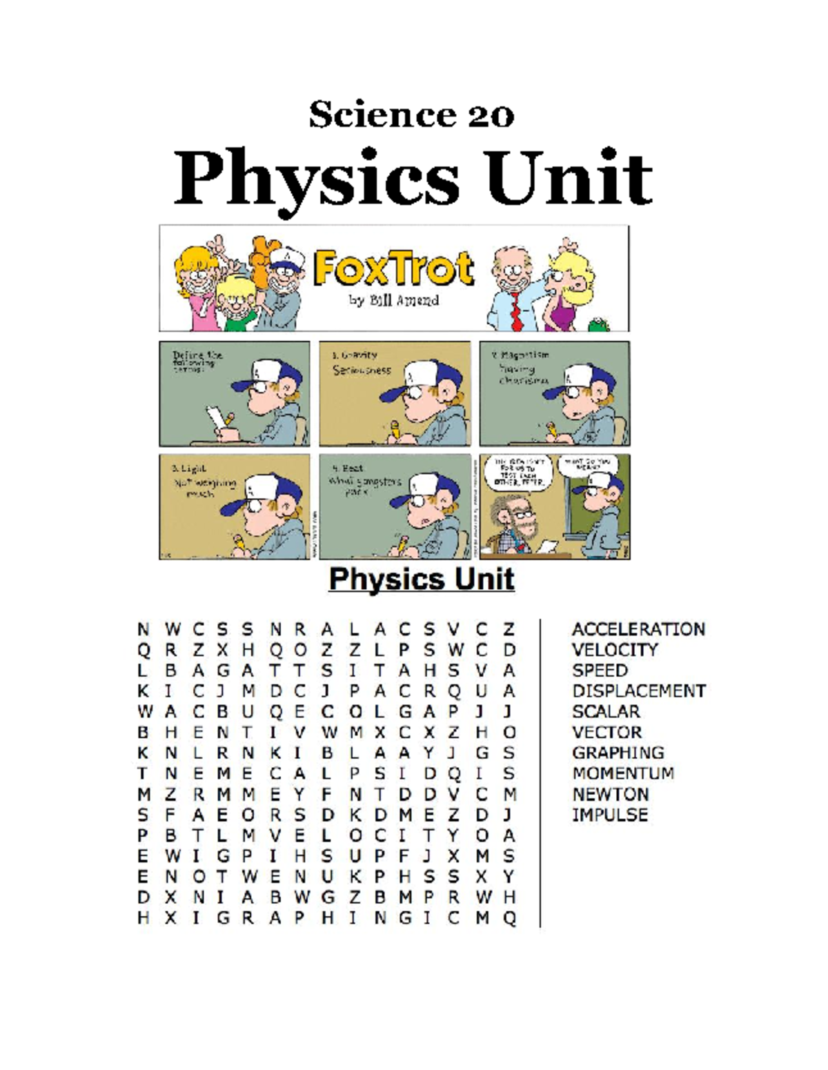 ( Lacroix KEY) Science 20 Physics Booklet - ####### - Studocu