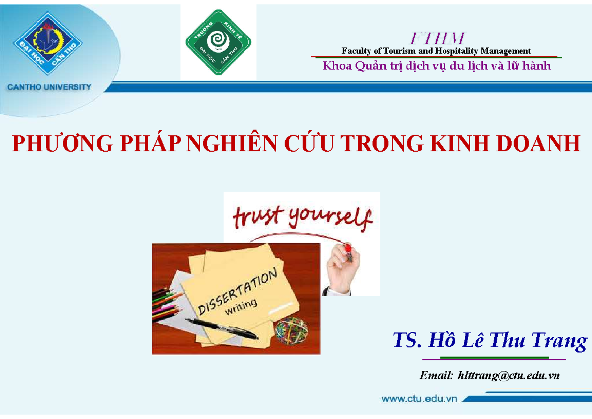 PP Nghiên CUU Trong KD - rtert - TS. Hồ Lê Thu Trang PHƯƠNG PHÁP NGHIÊN ...