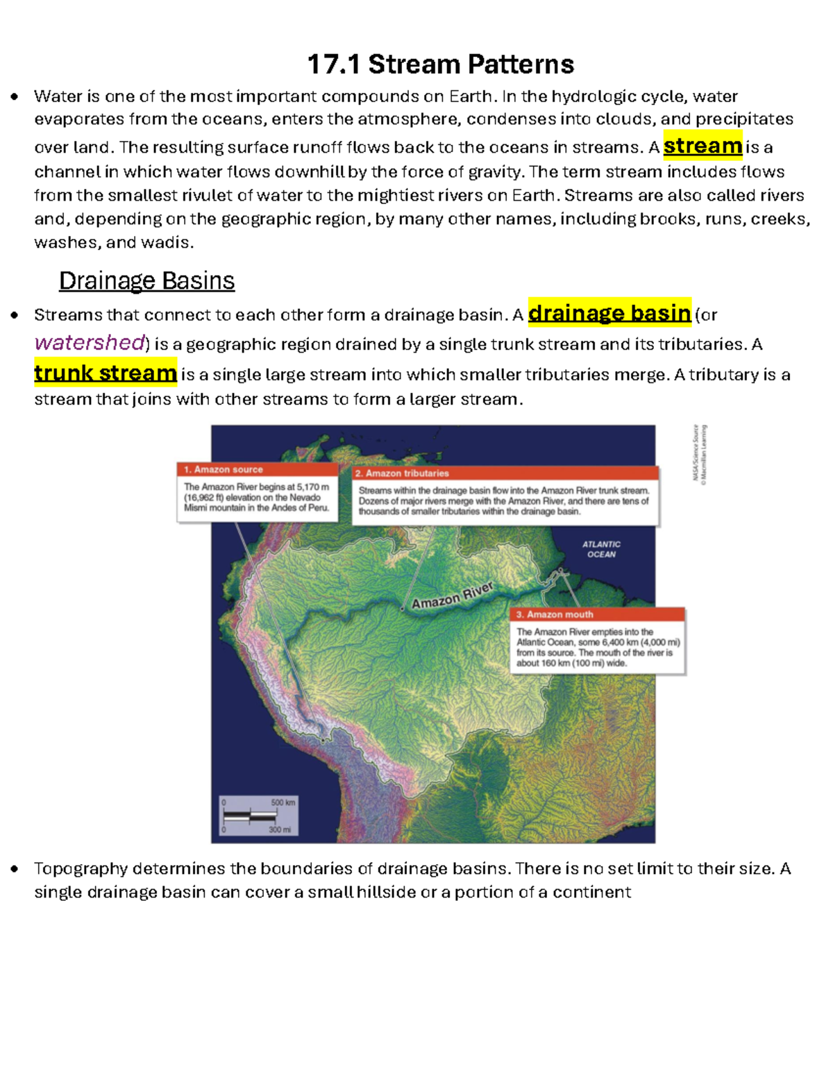 Chapter 17 lessons one and two textbook notes - 17 Stream Patterns ...