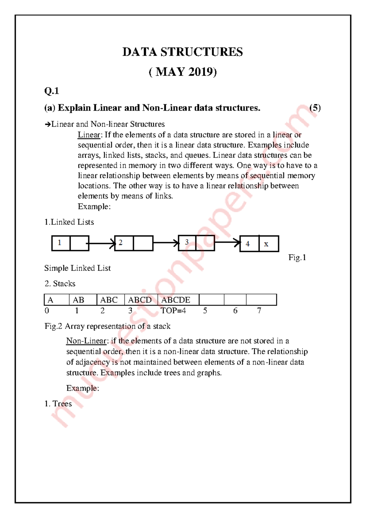 Be computer-engineering semester-3 2019 may data-structures-cbcgs - DATA STRUCTURES ( MAY 201 9 ...