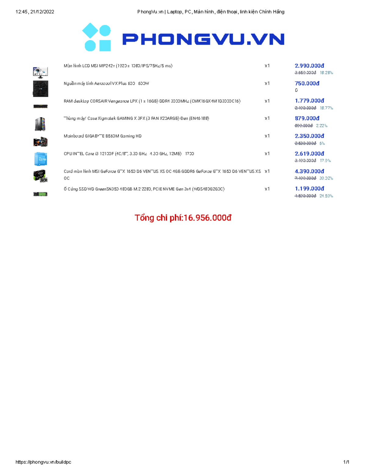 Phong Vu.vn Laptop, PC, Màn hình, điện thoại, linh kiện Chính Hãng - 12 ...