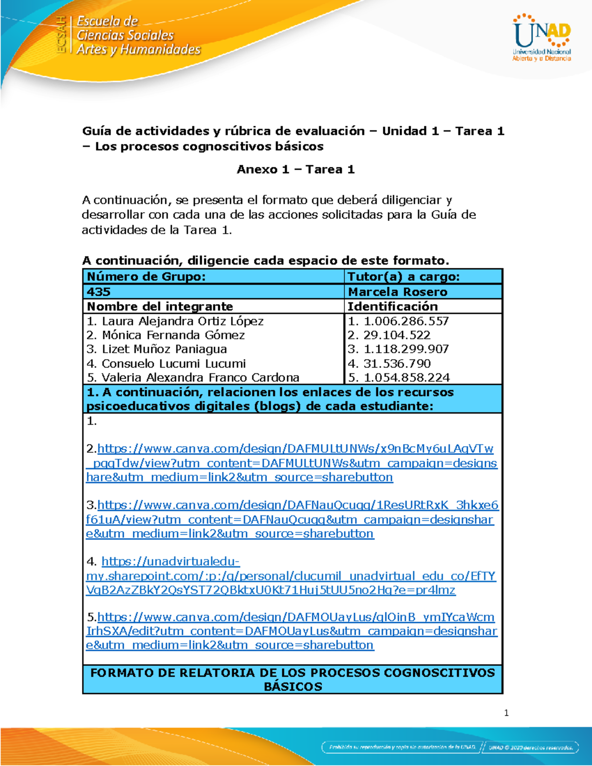 Anexo 1- Tarea 1-Procesos cognoscitivos básicos 435 - **GuÌa de actividades y r ̇brica de ...