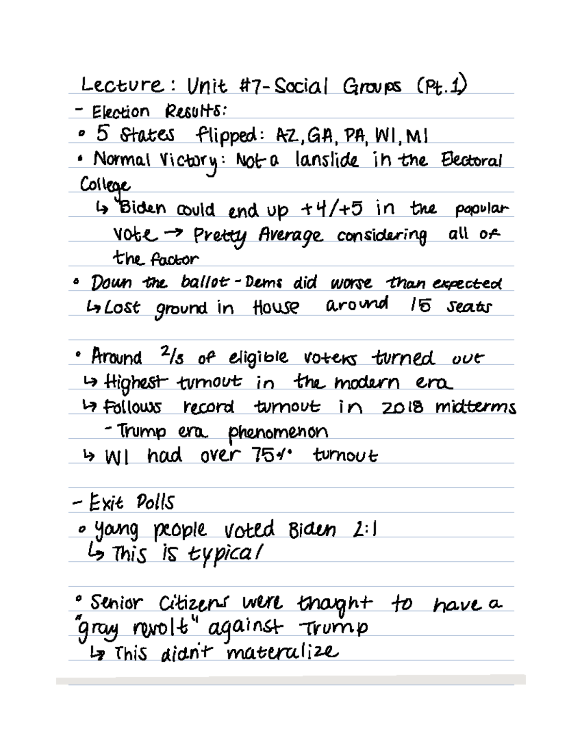 PS305 Lecture 11/9/2020 - Professor Barry Burden - Lecture Unit 7 ...