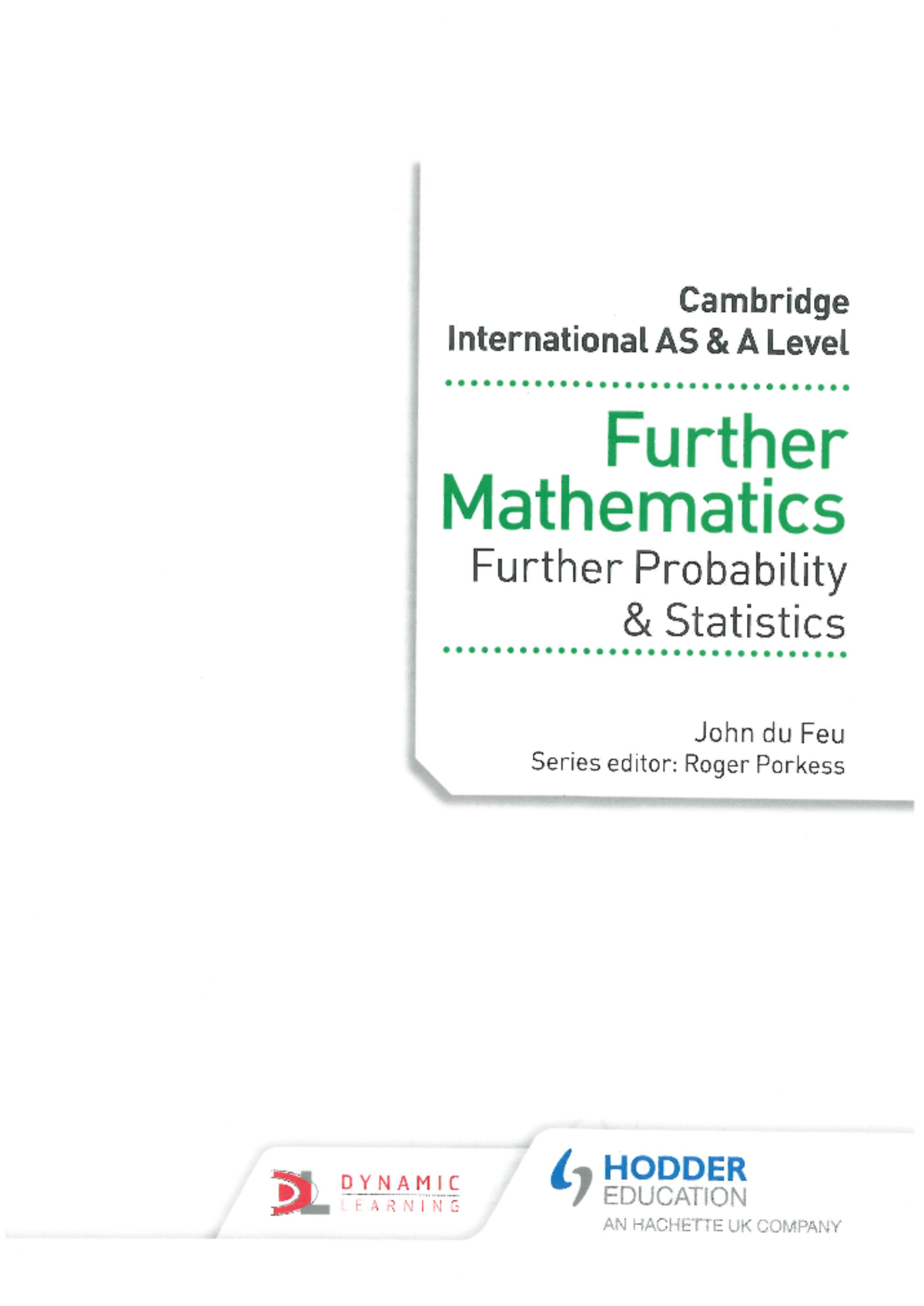 Cambridge International AS A Level Further Mathematics Further ...